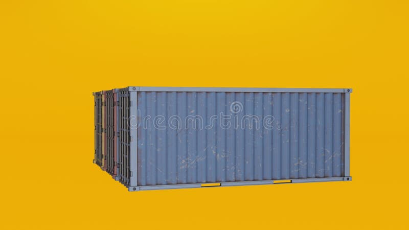 Three Container photos stock illustration. Illustration of font - 335656268