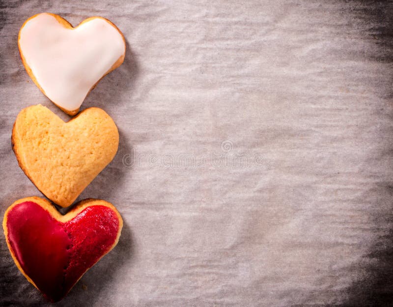 Three cookies stock image. Image of baking, delicious - 37202603