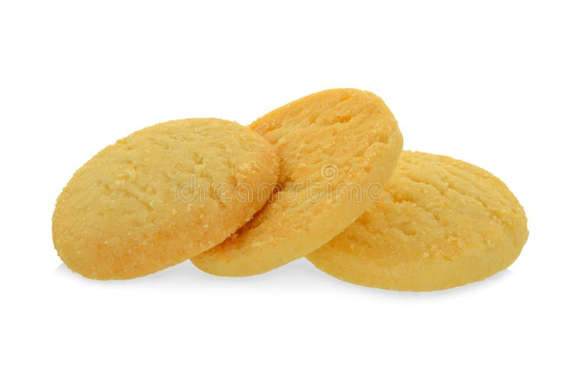 Three Cookies Isolated on White Stock Image - Image of natural, cashew ...