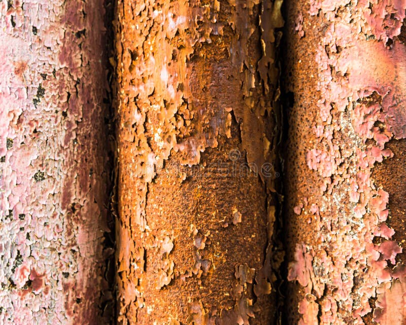 Three Corroded Rusty Metal Bars Stock Image - Image of orange, iron ...