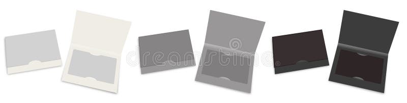 Three Credit Card Blank Template White, Grey and Black for Presentation ...