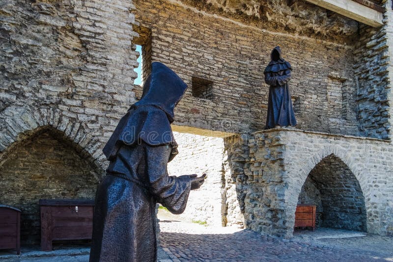 Black Monks in Tallinn stock image. Image of estonian - 131587691