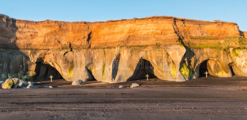 Three Cross Caves stock image. Image of ocean, cave, christ - 64420989