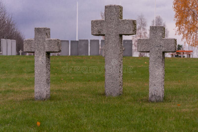 Three cross scene stock image. Image of cross, catholic - 54600687