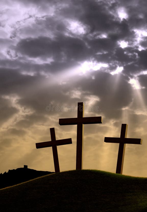 Three Crosses Silhouette Stock Illustrations – 1,086 Three Crosses ...