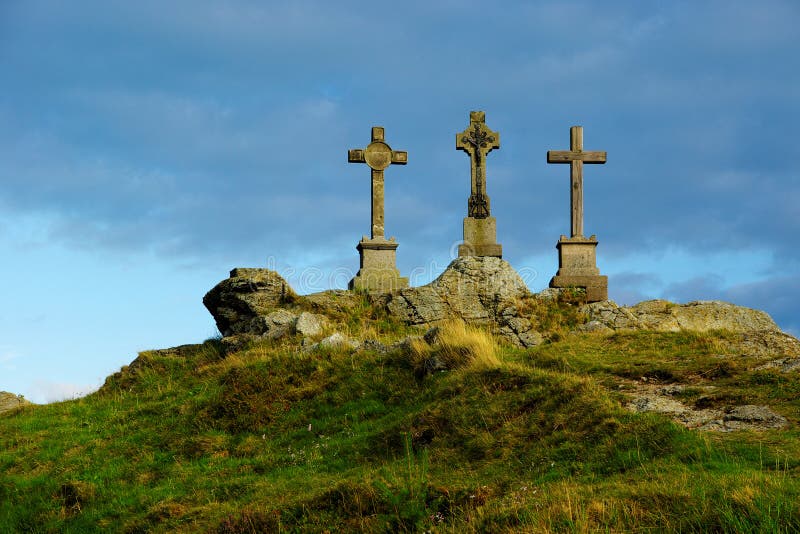 Three crosses stock image. Image of crosses, crucifix - 9325487
