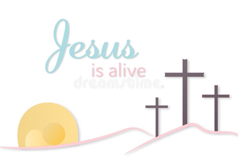 Three Crosses Empty Tomb Stock Illustrations – 270 Three Crosses Empty ...