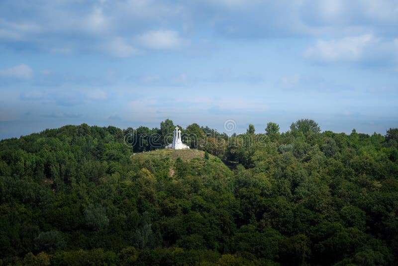 Three Crosses Hill - Vilnius, Lithuania Stock Photo - Image of cross ...