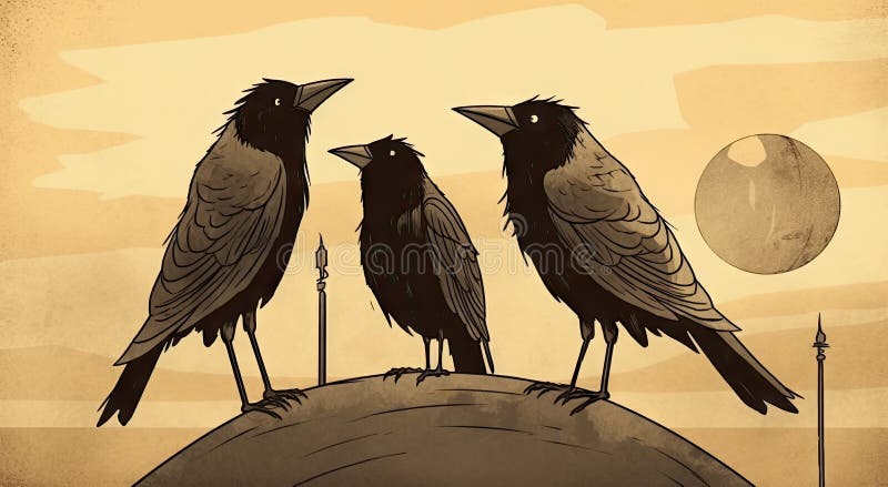 Three Crows Stock Illustrations – 80 Three Crows Stock Illustrations ...