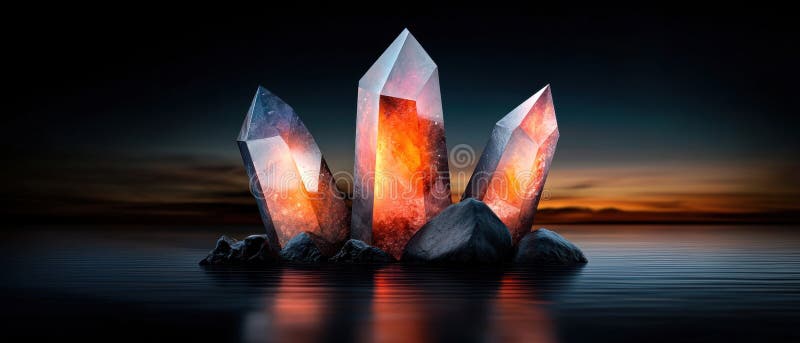 Crystal Formation Body Water Sunset Stock Photos - Free & Royalty-Free ...