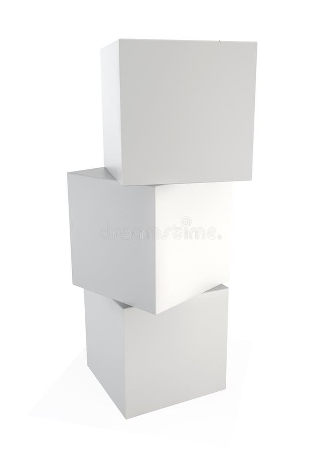 Three cubes stock illustration. Illustration of block - 30173078