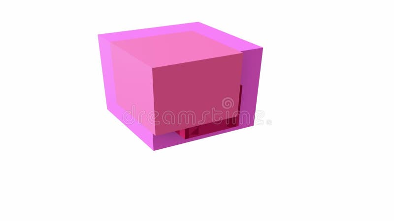 Three Cubes of Different Shades of Pink Stock Footage - Video of cubes ...