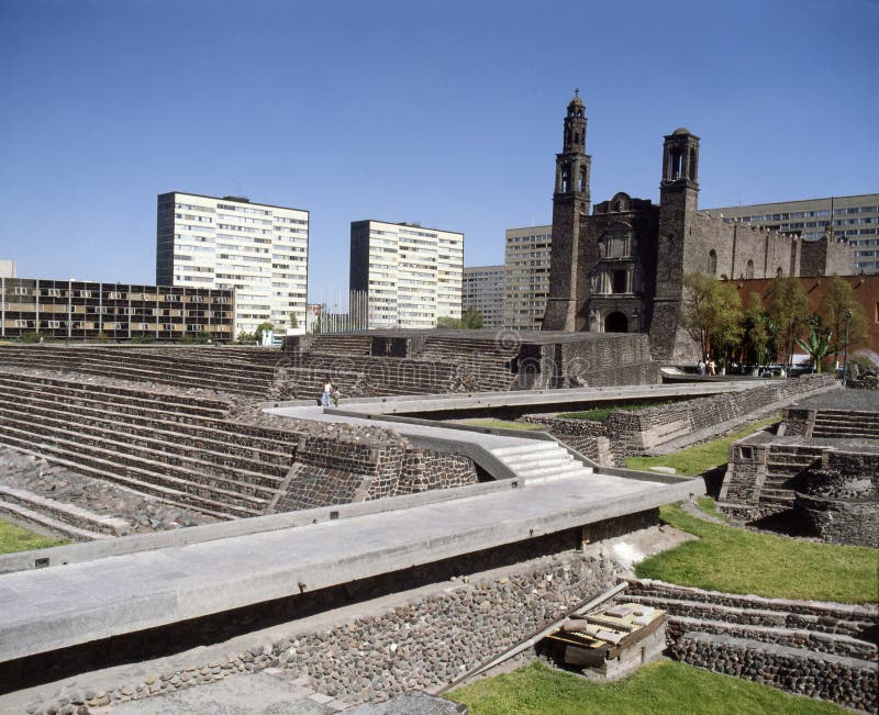 Three culture square stock image. Image of archaeological - 27326999