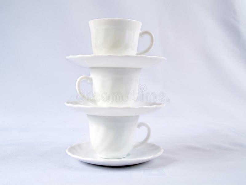 Three Cups stock photo. Image of mocha, food, blank, heap - 5205306