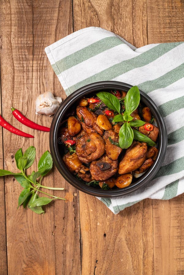 Three cups chicken dish stock image. Image of dish, food - 172321335