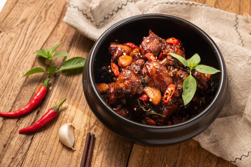 Three cups chicken dish stock photo. Image of cups, home - 172352466