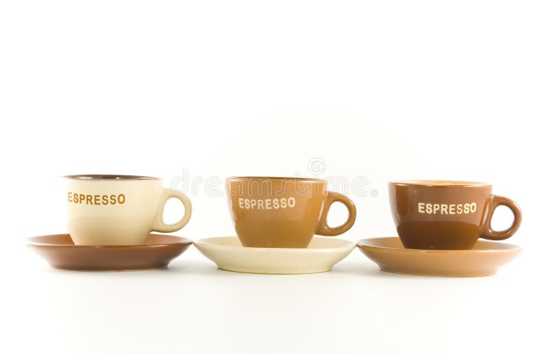 Three Cups Espresso Picture. Image: 4315596