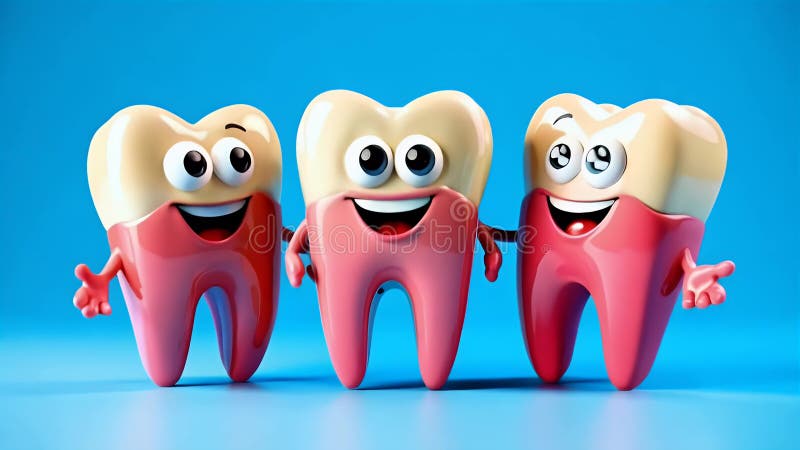 Smiling Cartoon Teeth Mascot for Dental Health Stock Footage - Video of ...