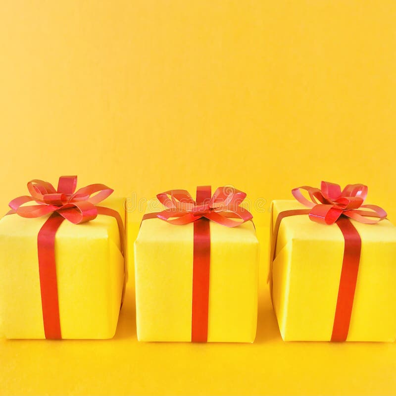 207 Three Gift Boxes Tied Red Ribbon Stock Photos - Free & Royalty-Free ...
