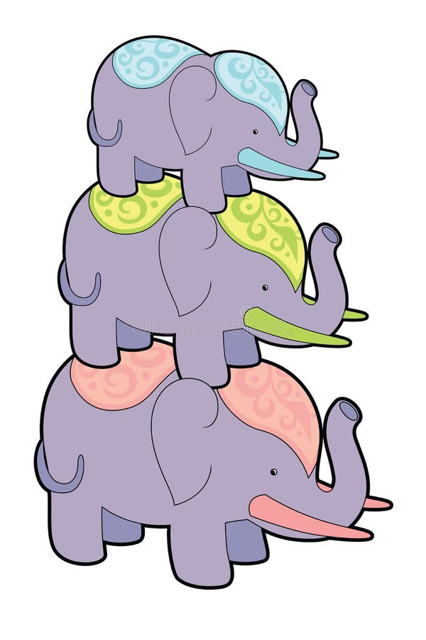 Cartoon elephant stock vector. Illustration of design - 65290261
