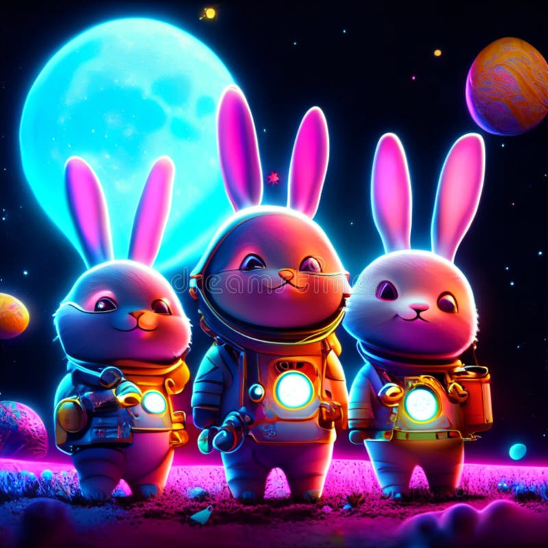 Astronaut Rabbits Stock Illustrations – 68 Astronaut Rabbits Stock ...