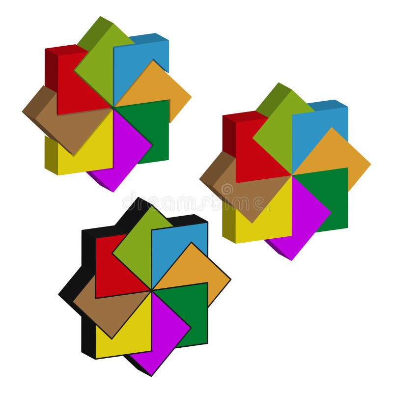 Geometric Block Vector Stock Illustrations – 76,677 Geometric Block ...