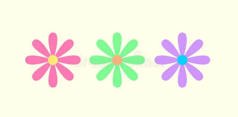 Three Daisy Flowers Stock Illustrations – 1,211 Three Daisy Flowers ...