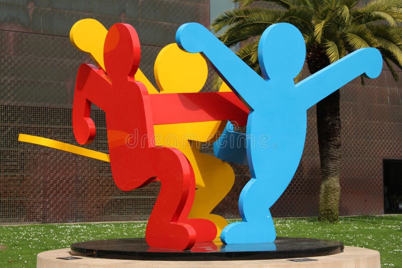 Three Dancing Green Chairs on Asphalt Stock Image - Image of asphalt ...