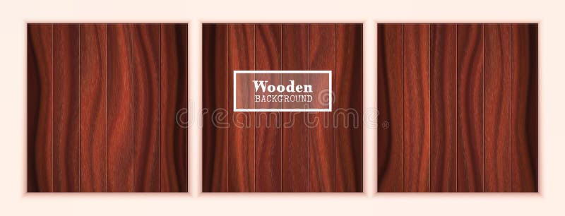 Three Wood Textured Backgrounds in the Form of Wooden Boards. Stock ...