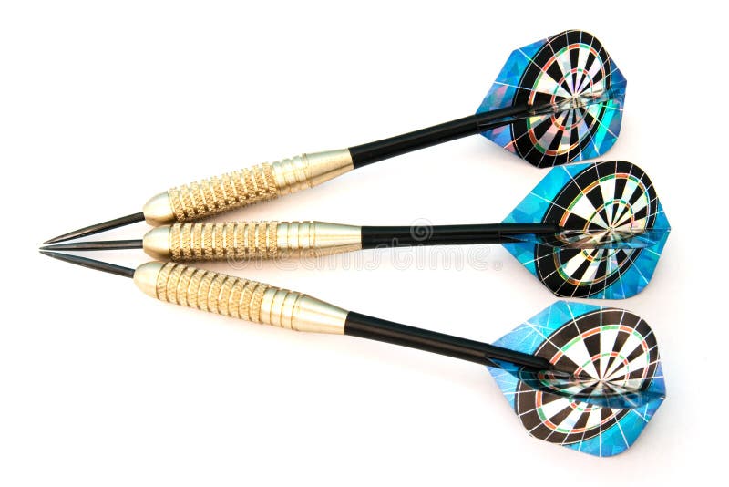 Three Darts in Bull S Eye Close Up Stock Photo - Image of design, game ...