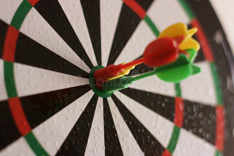 Perfect hit on target stock image. Image of achievement - 10566491