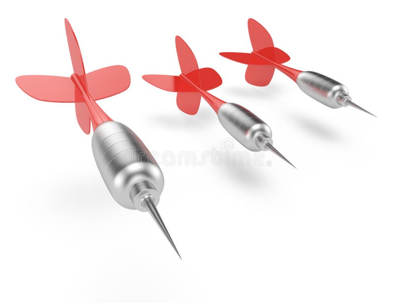 Three darts stock illustration. Illustration of darts - 30315475