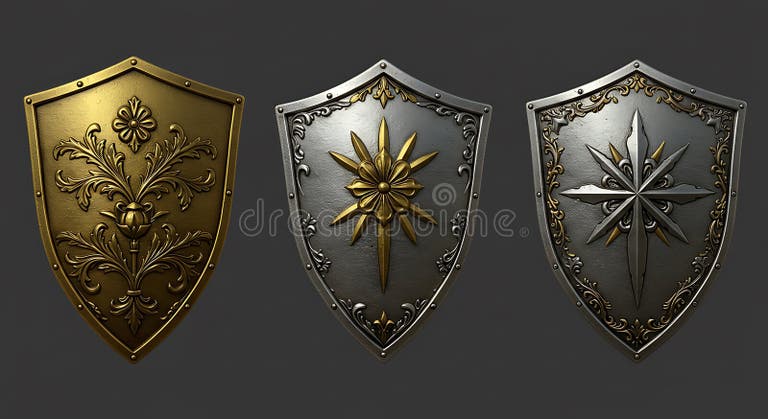 Ornamental Medieval Shields Stock Illustrations – 135 Ornamental ...
