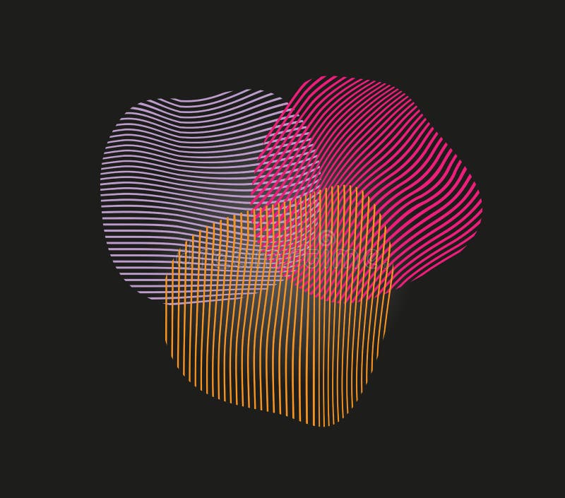 Three Deformed Circles of Broken Lines Intersect Each Other. Geometric ...