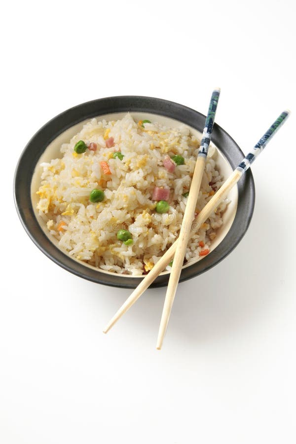 Three Delights Chinese Rice Stock Image - Image of chopsticks, asian ...