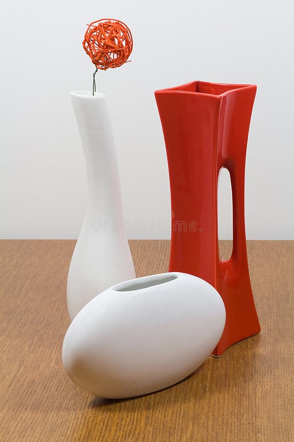 Three design vases stock image. Image of vase, group, beautiful - 4291245
