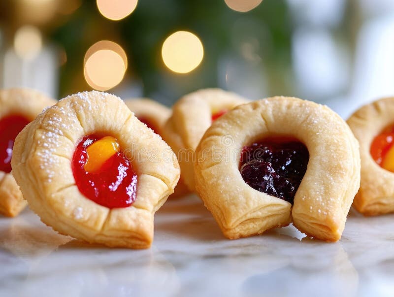 Three Dessert Danish Pastries Fruit Filling Stock Photos - Free ...