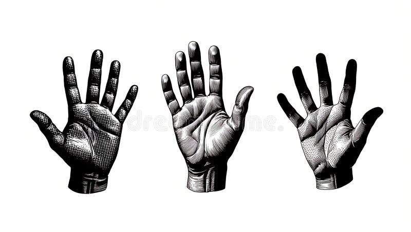 Gesture Hand Hands Side View Stock Illustrations – 349 Gesture Hand ...