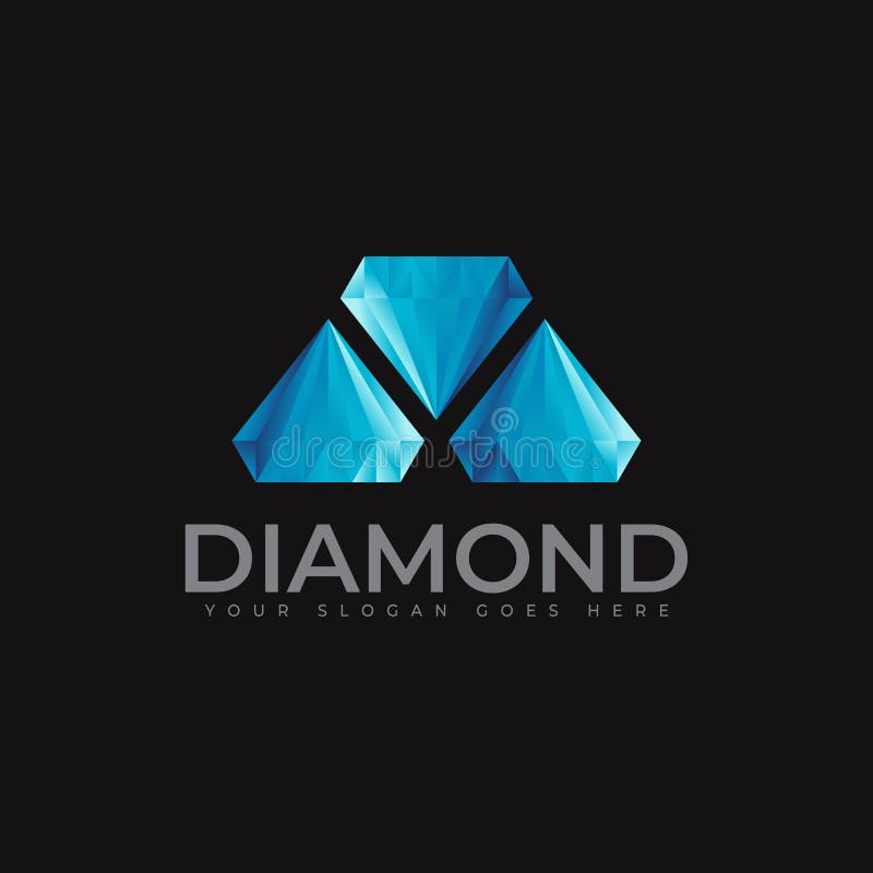 Three diamond collage stock illustration. Illustration of illustrated ...