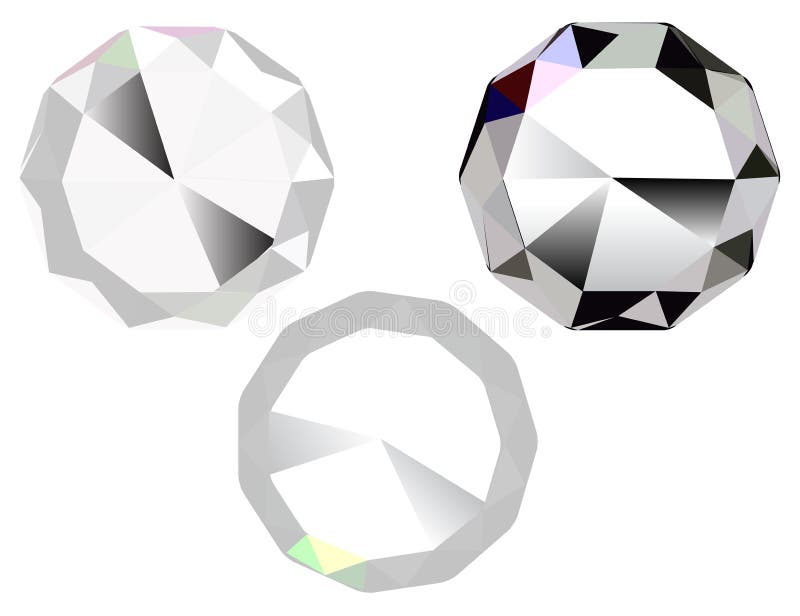 Three diamonds stock vector. Illustration of gift, abstract - 24034854