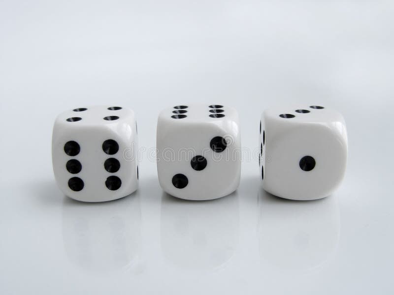Three Dice stock photo. Image of game, risk, speculate - 857818