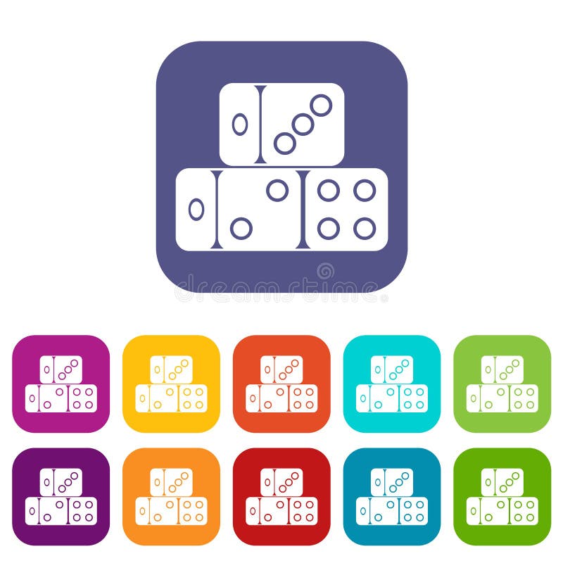 ABC cubes icons set stock vector. Illustration of elementary - 96434623