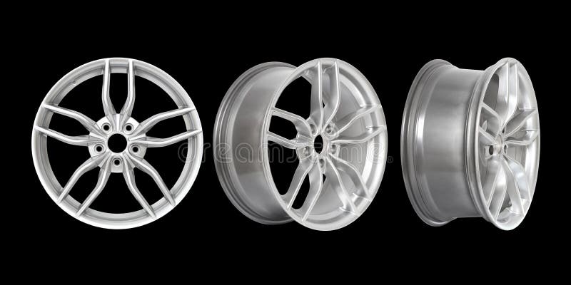 Three Different Angles Rims Stock Illustration - Illustration of circle ...