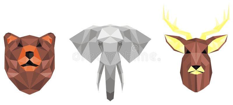 Three Different Animals Together Stock Illustration - Illustration of ...