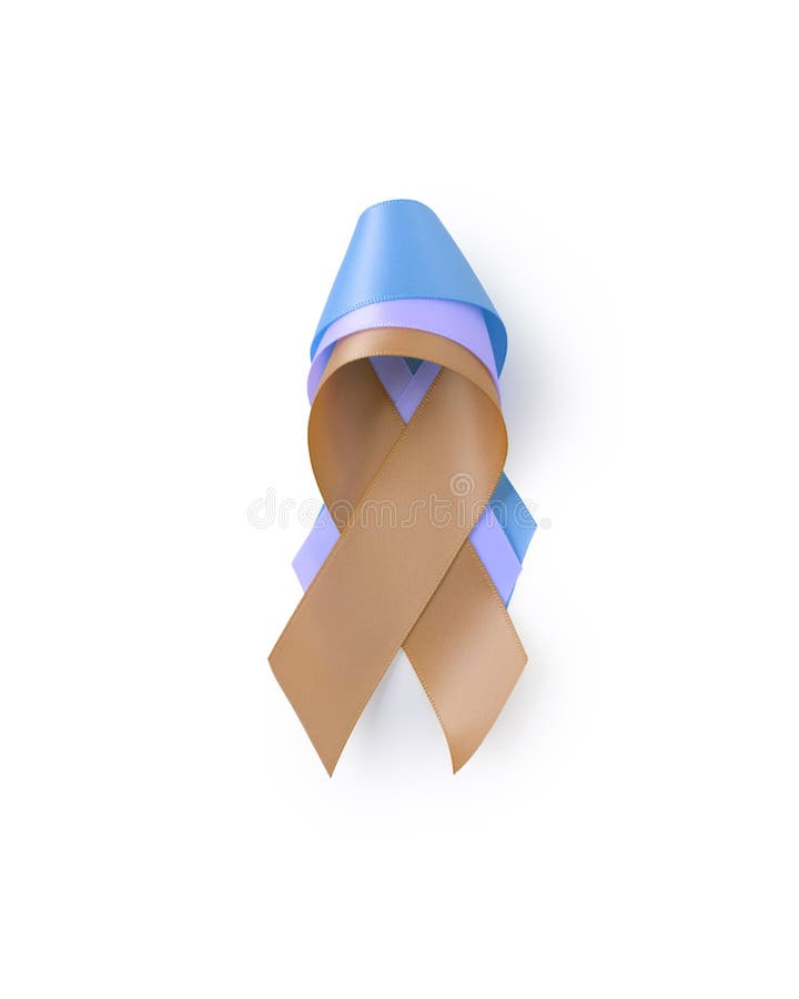 Three Different Awareness Ribbons Isolated on White Background Stock ...