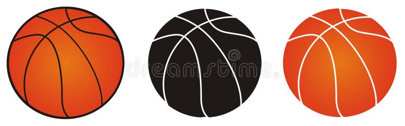 Three balls of basketball stock illustration. Illustration of league ...