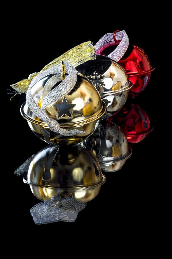Three Different Bells Representing Christmas Stock Image - Image of ...