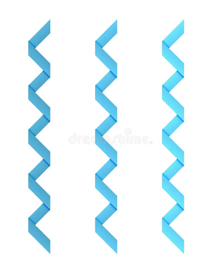 Three Different Blue Dotted Twisted Ribbons Stock Vector - Illustration ...