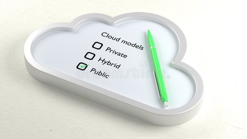 Three Different Cloud Checklist and Public Crossed Off Stock ...