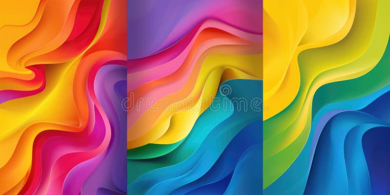 Three Different Colored Backgrounds Stock Image - Image of visual ...